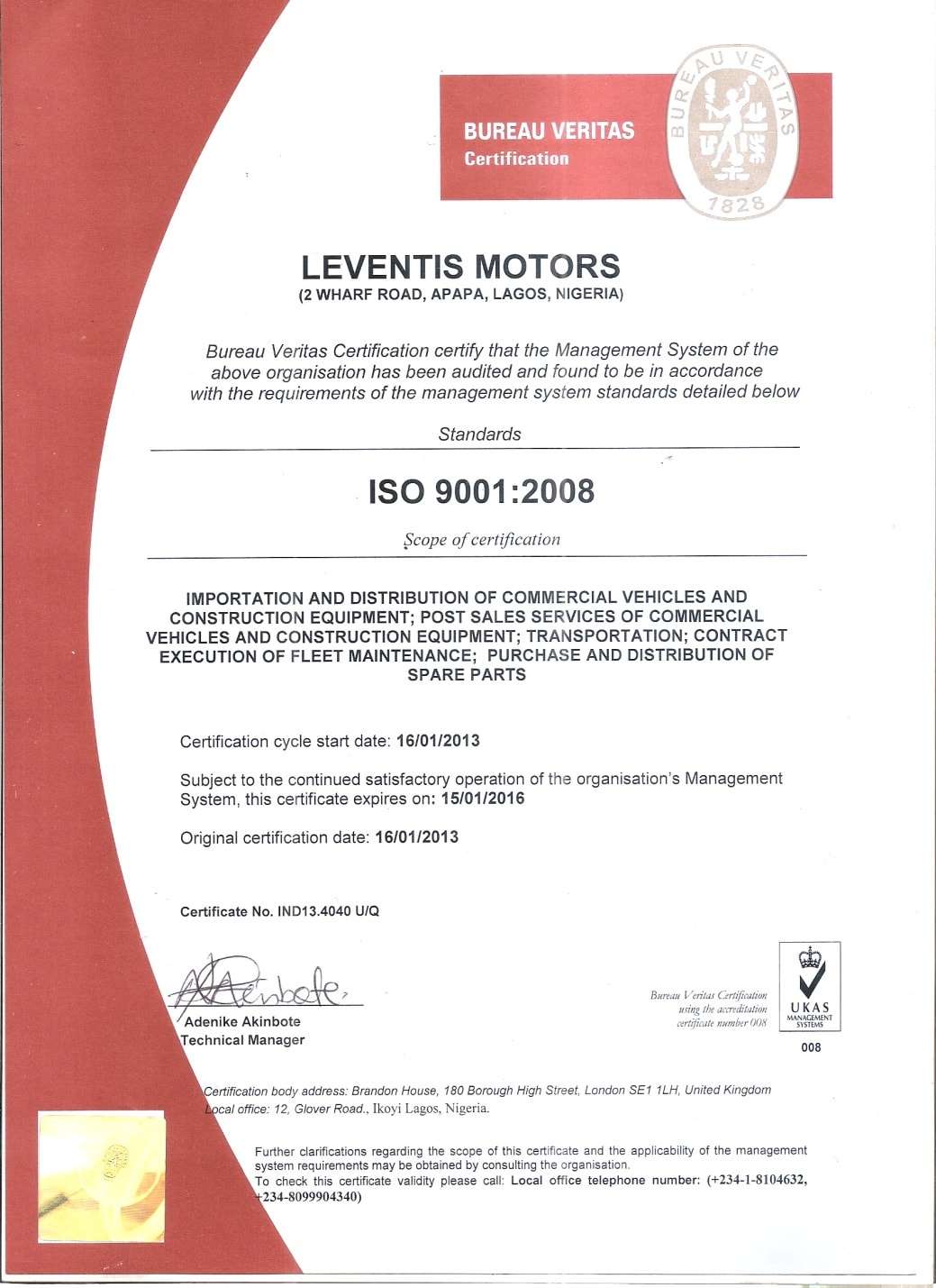 Fleet Solution - A.G. Leventis (Nigeria) Limited